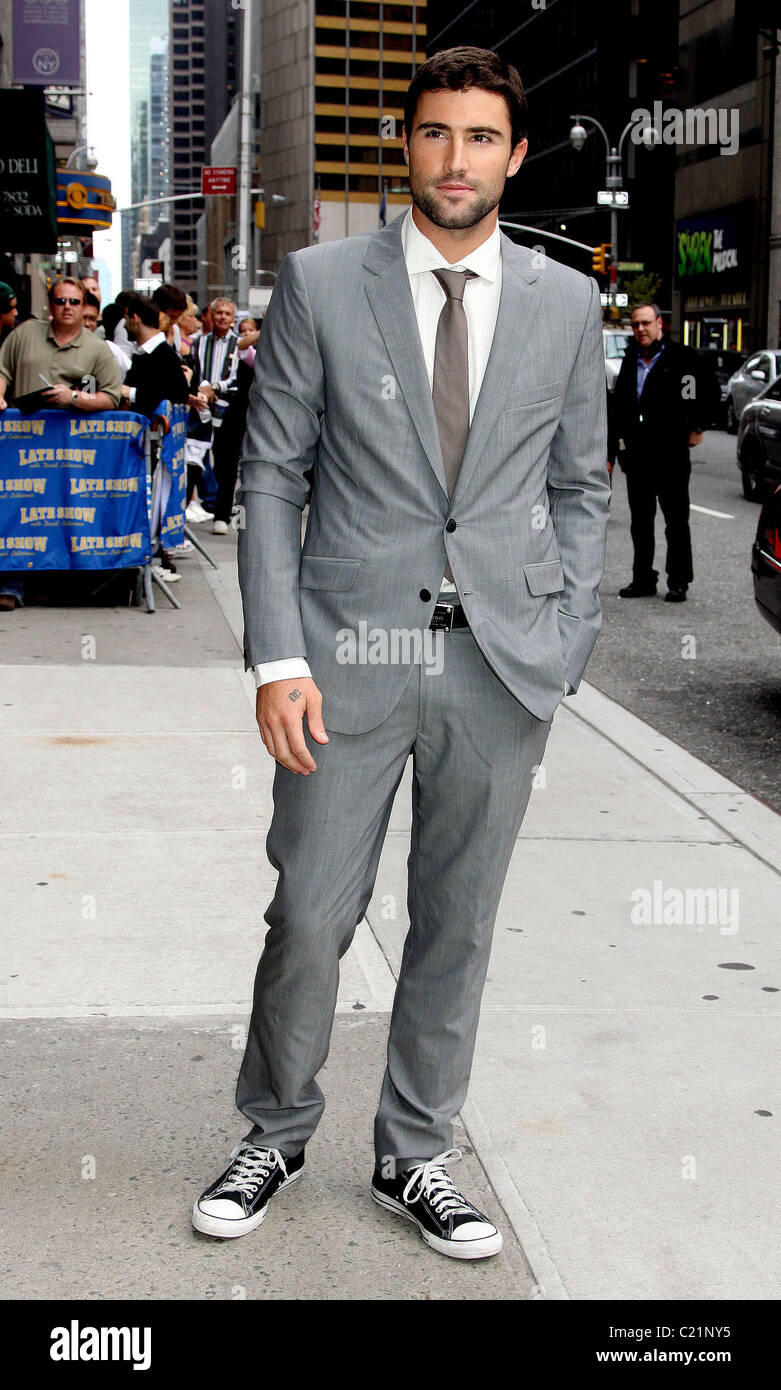 Brody Jenner outside the Ed Sullivan Theater for the 'Late Show With ...