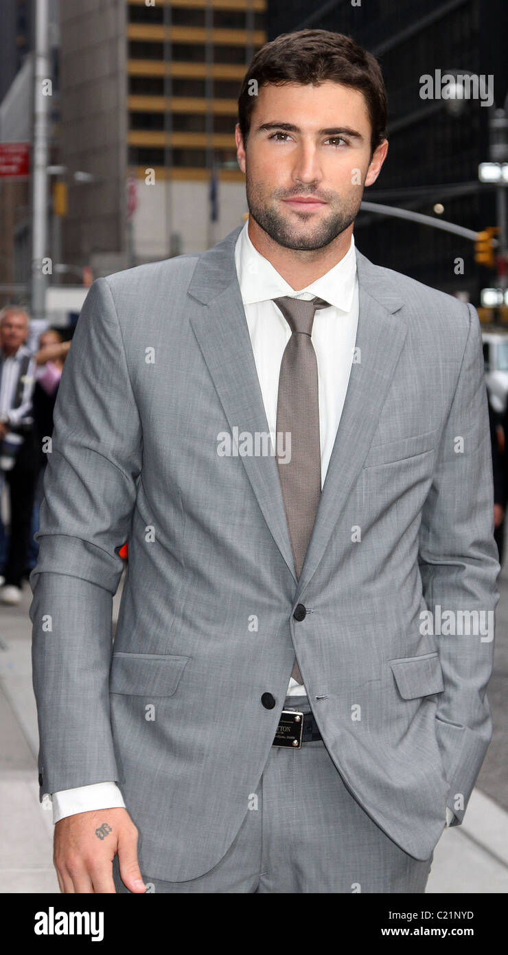 Brody Jenner outside the Ed Sullivan Theater for the 'Late Show With ...
