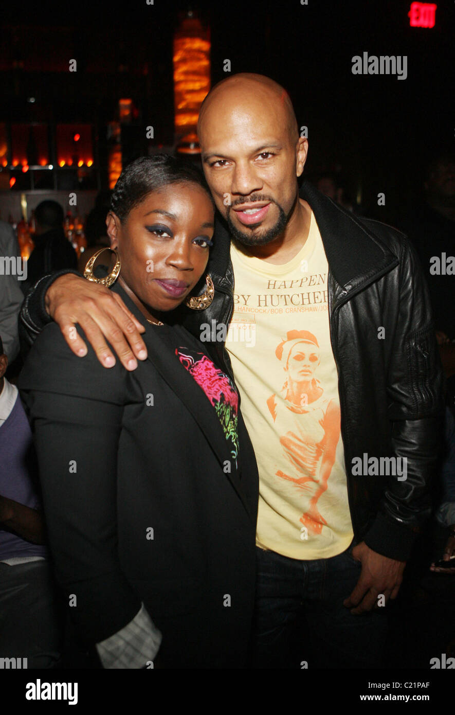 Estelle and Common at the Afterparty for Common's Concert with Maxwell ...