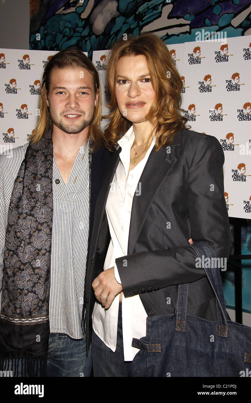 Brandon Ruckdashel poses with Sandra Bernhard attending 'A Place At The ...
