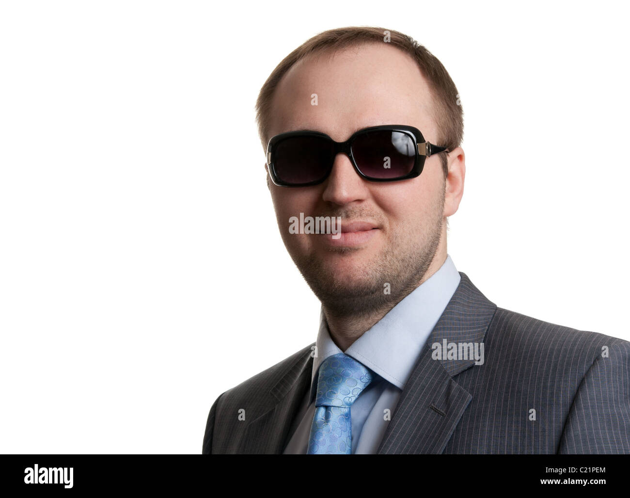 young businessman isolated on white background Stock Photo - Alamy