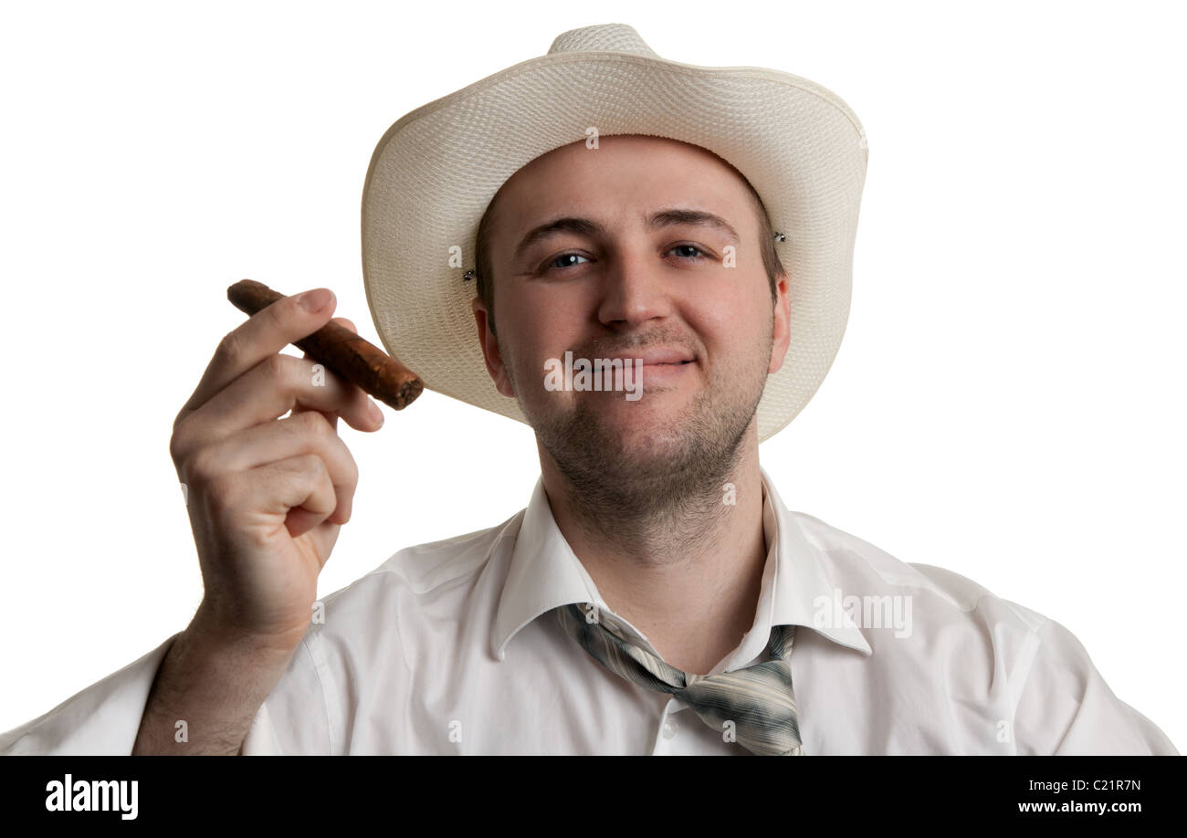young businessman isolated on white background Stock Photo - Alamy