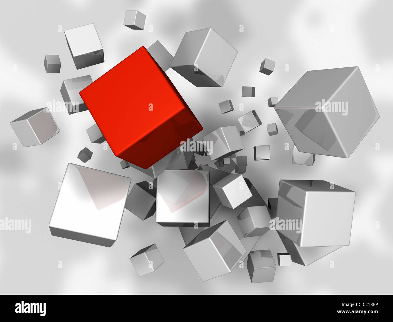 Cubes explosion hi-res stock photography and images - Alamy