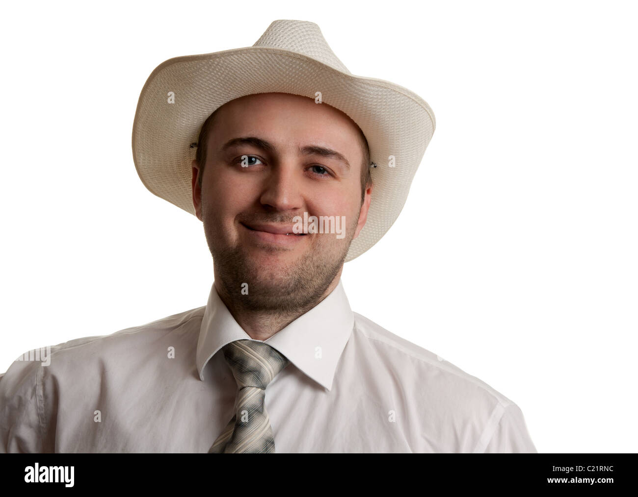 young businessman isolated on white background Stock Photo - Alamy