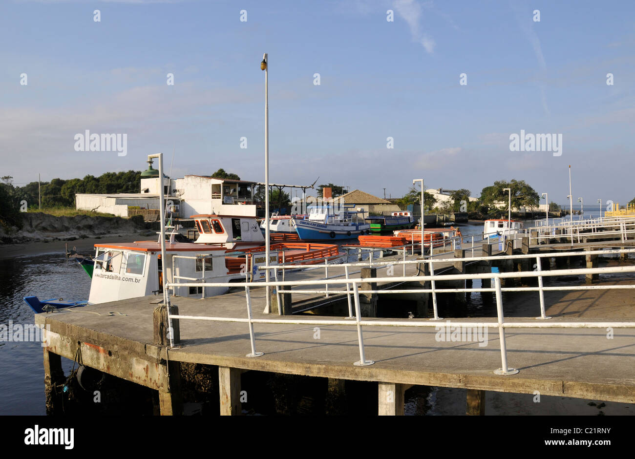 Ferry terminal to Mel Island, Pontal do Parana, Parana, Brazil Stock ...