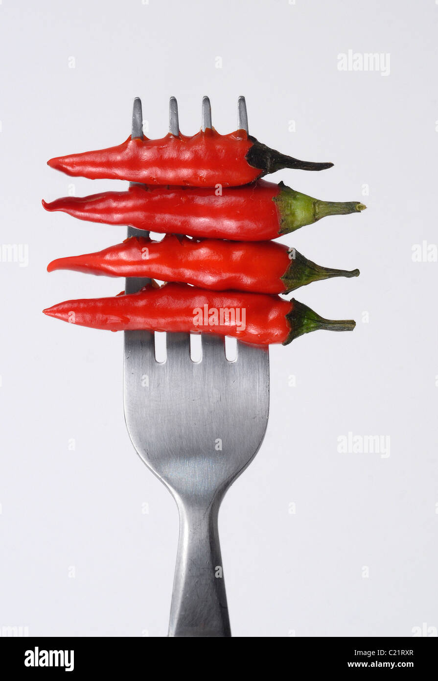 Chilli on fork hi-res stock photography and images - Alamy