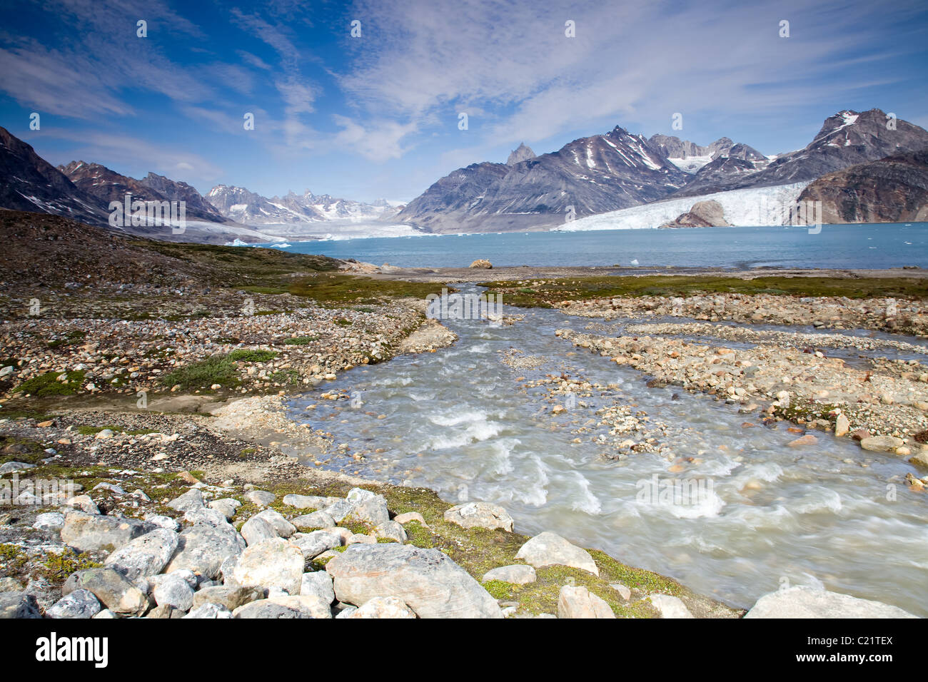 Karale glacier, Greenland Stock Photo - Alamy