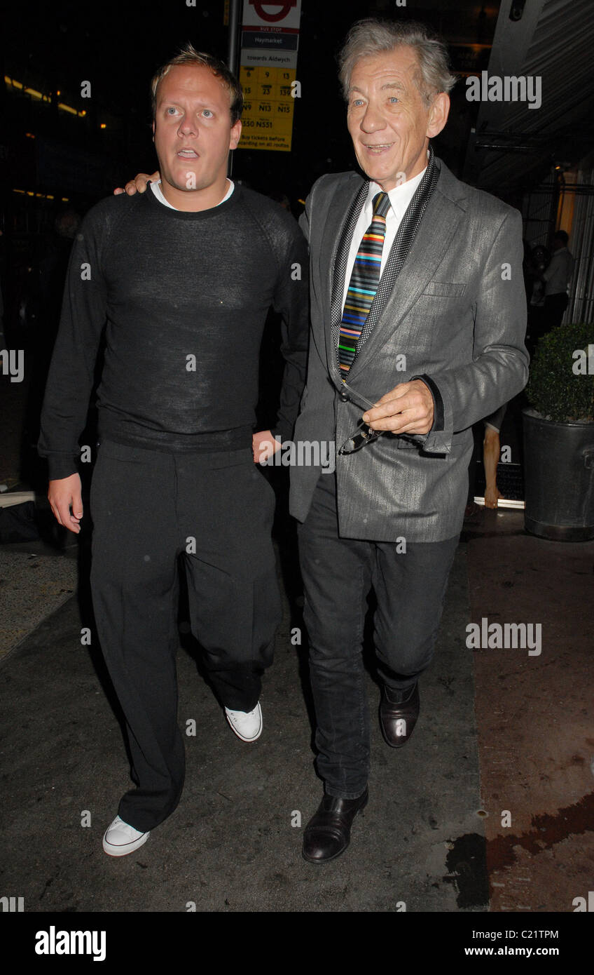 Antony Cotton and Sir Ian McKellen , Breakfast at Tiffany's press night ...