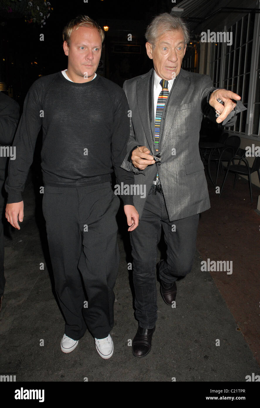 Antony Cotton and Sir Ian McKellen , Breakfast at Tiffany's press night ...