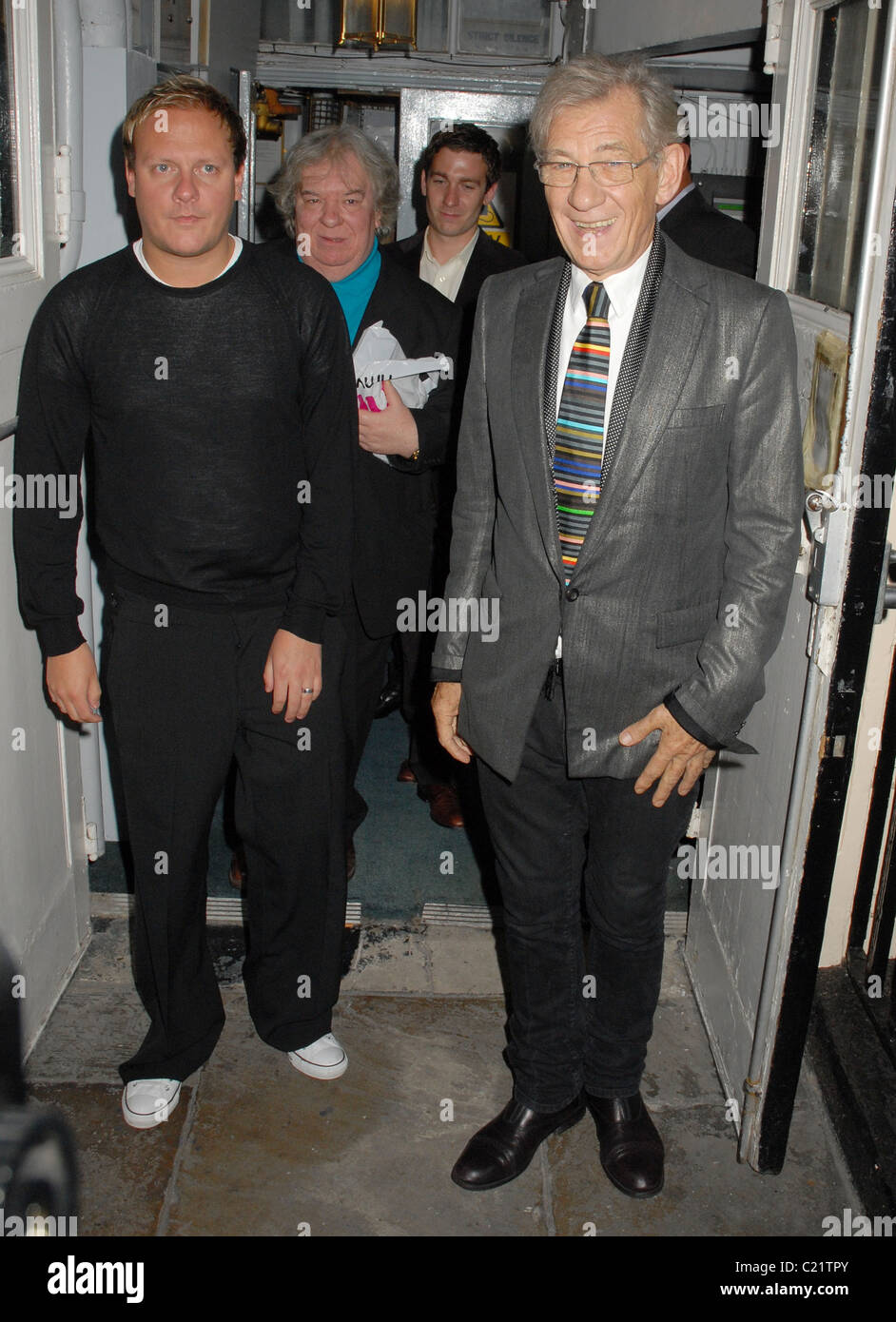 Antony Cotton and Sir Ian McKellen , Breakfast at Tiffany's press night ...