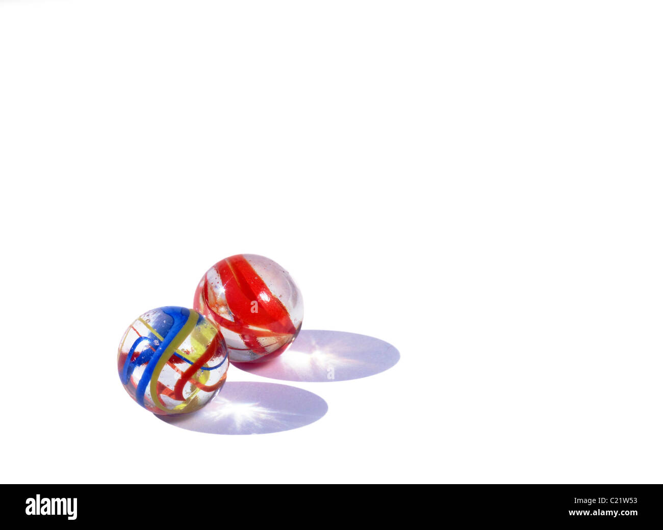 Two crystal balls with lots of colors Stock Photo - Alamy