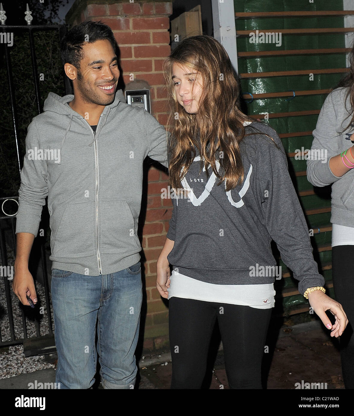 X Factor finalist Danyl Johnson arriving back at The X Factor House ...