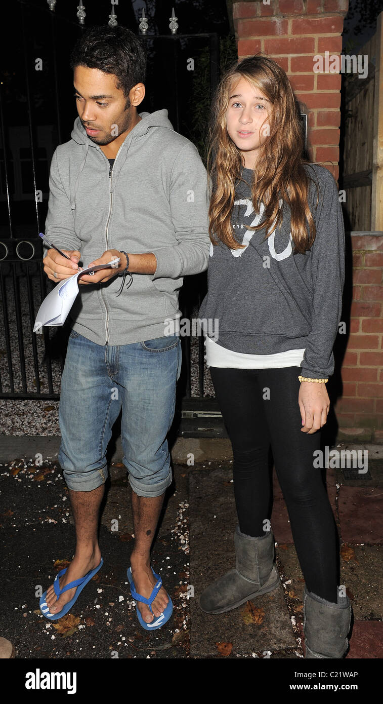 X Factor finalist Danyl Johnson arriving back at The X Factor House ...