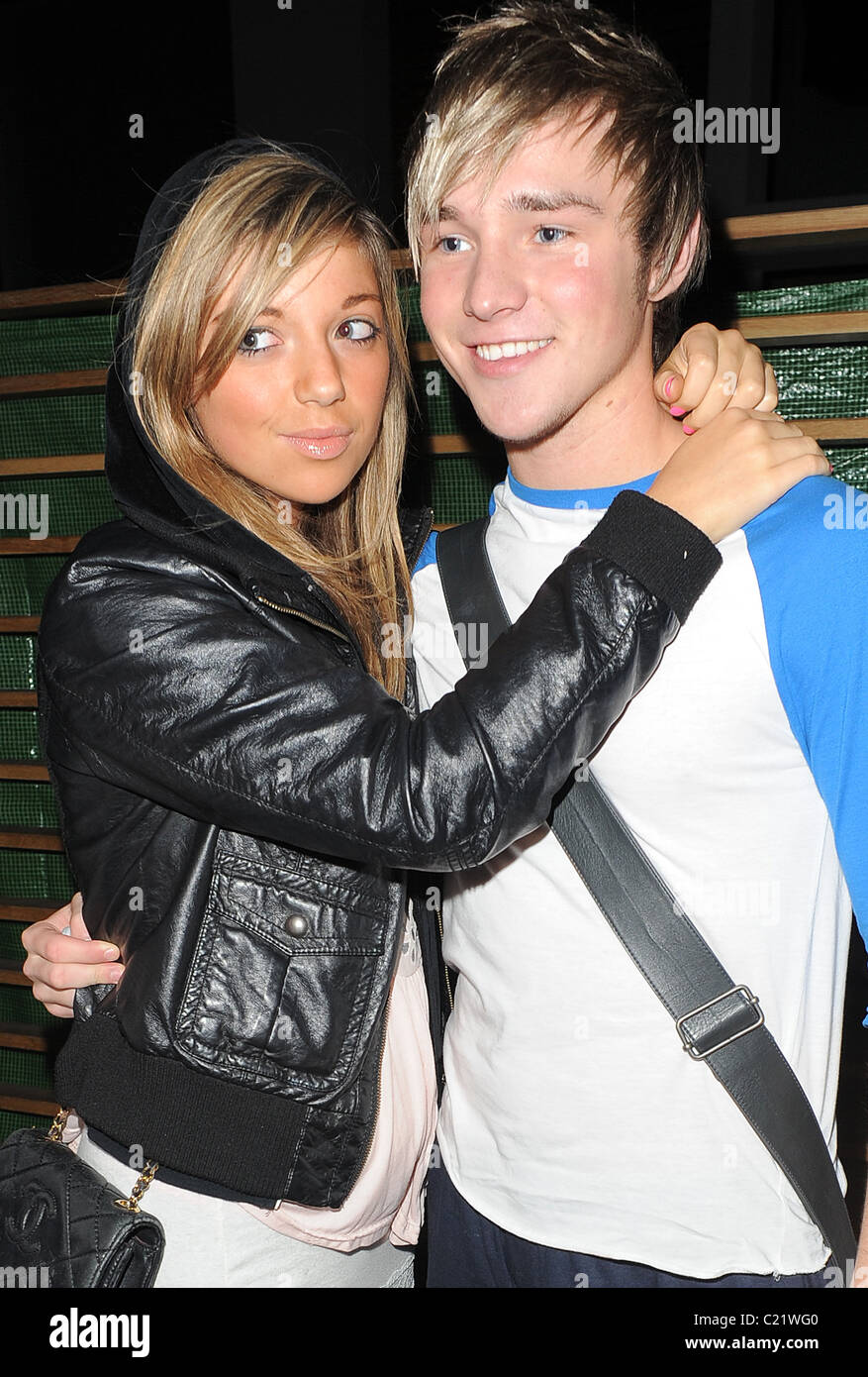 X Factor finalist Lloyd Daniels arriving back at The X Factor House ...