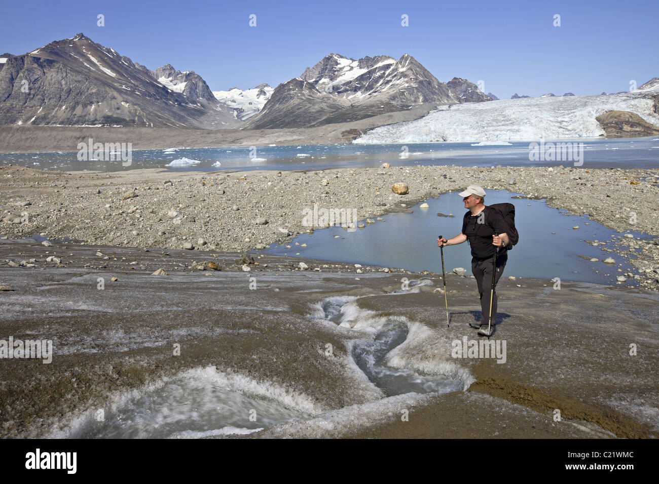 Karale glacier, Greenland Stock Photo - Alamy