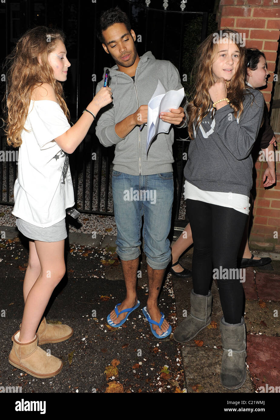 X Factor finalist Danyl Johnson arriving back at The X Factor House ...