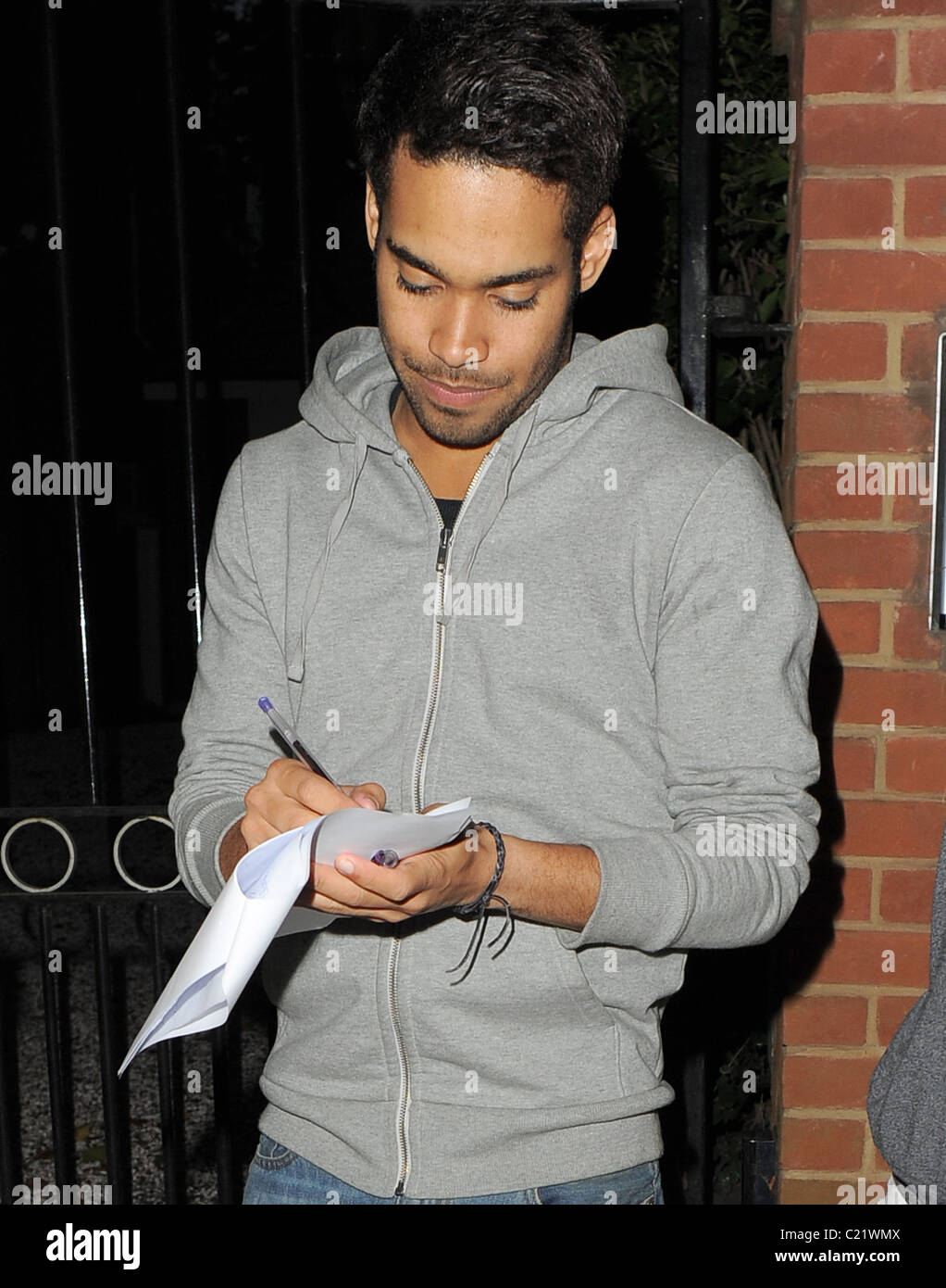 X Factor finalist Danyl Johnson arriving back at The X Factor House ...