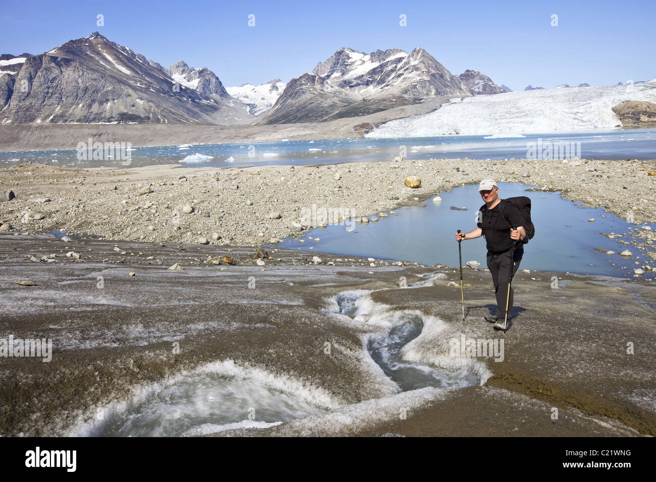 Karale glacier, Greenland Stock Photo - Alamy