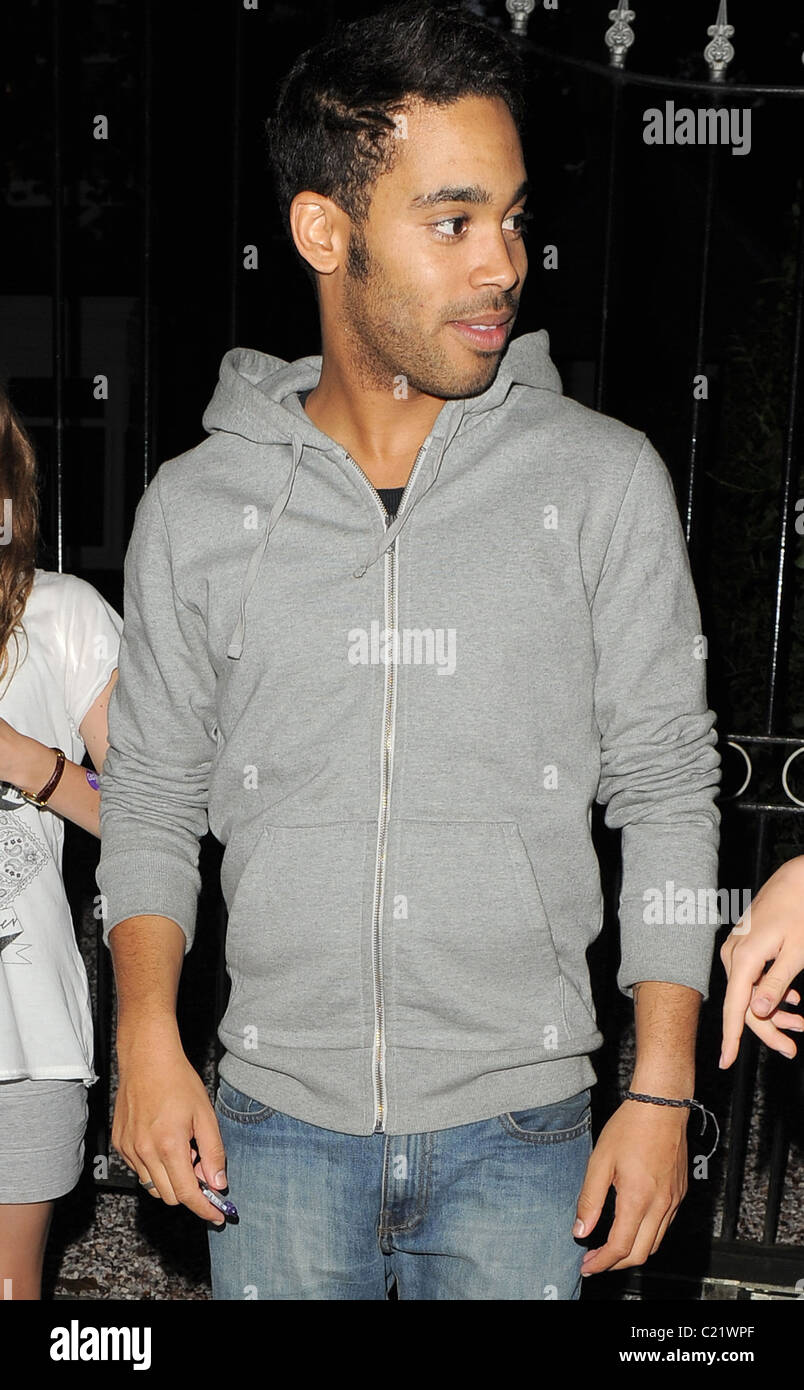 X Factor finalist Danyl Johnson arriving back at The X Factor House ...