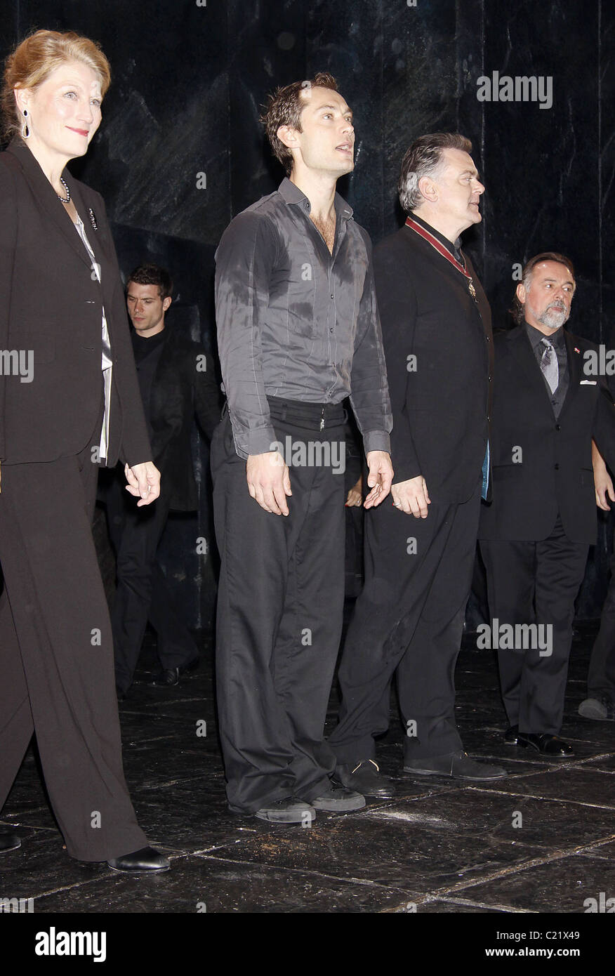 Jude Law The new Broadway production of 'Hamlet' held at the Broadhurst ...