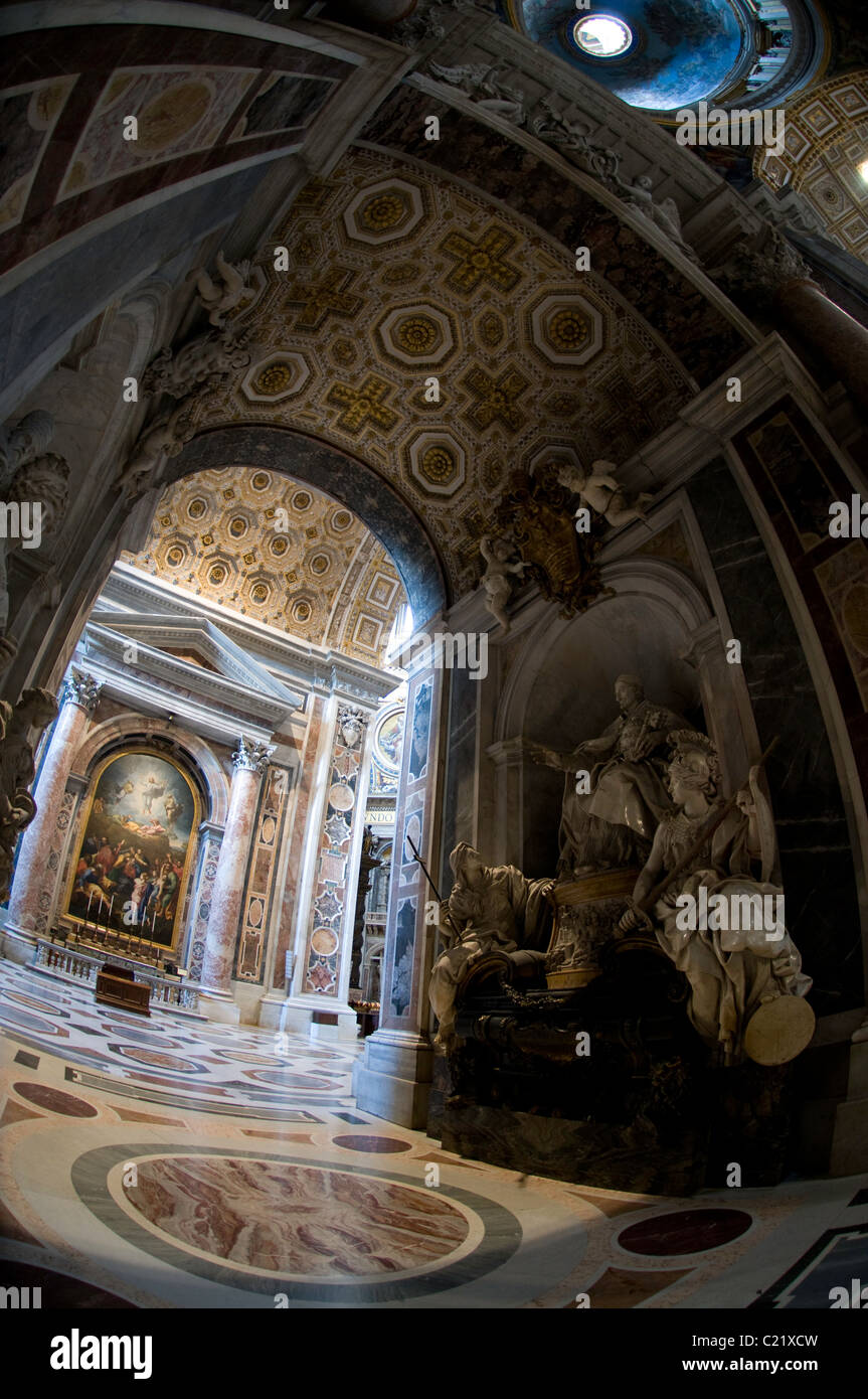 Chapel of Saint Sebastian which helds the remains of Pope Innocent XI ...