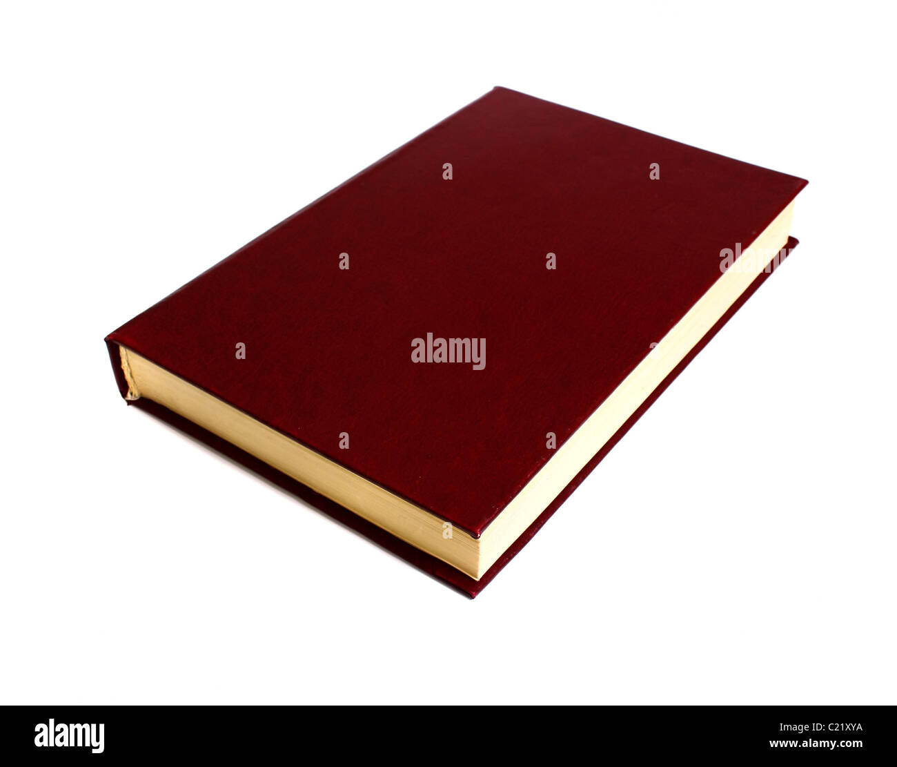 red book isolated on white background Stock Photo - Alamy