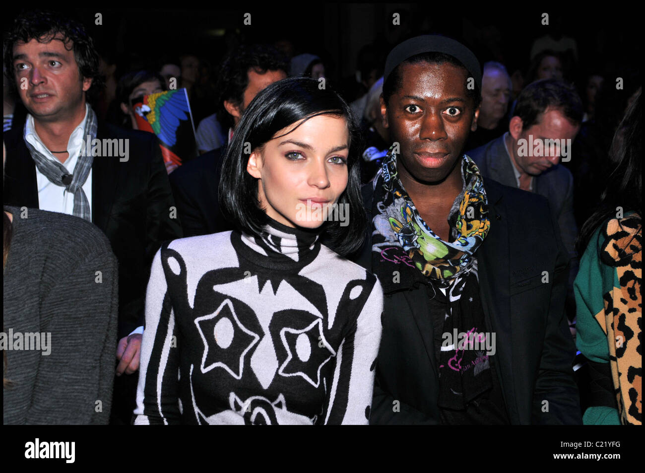 Leigh Lezark Castelbajac show - front row Paris Fashion Week Spring ...