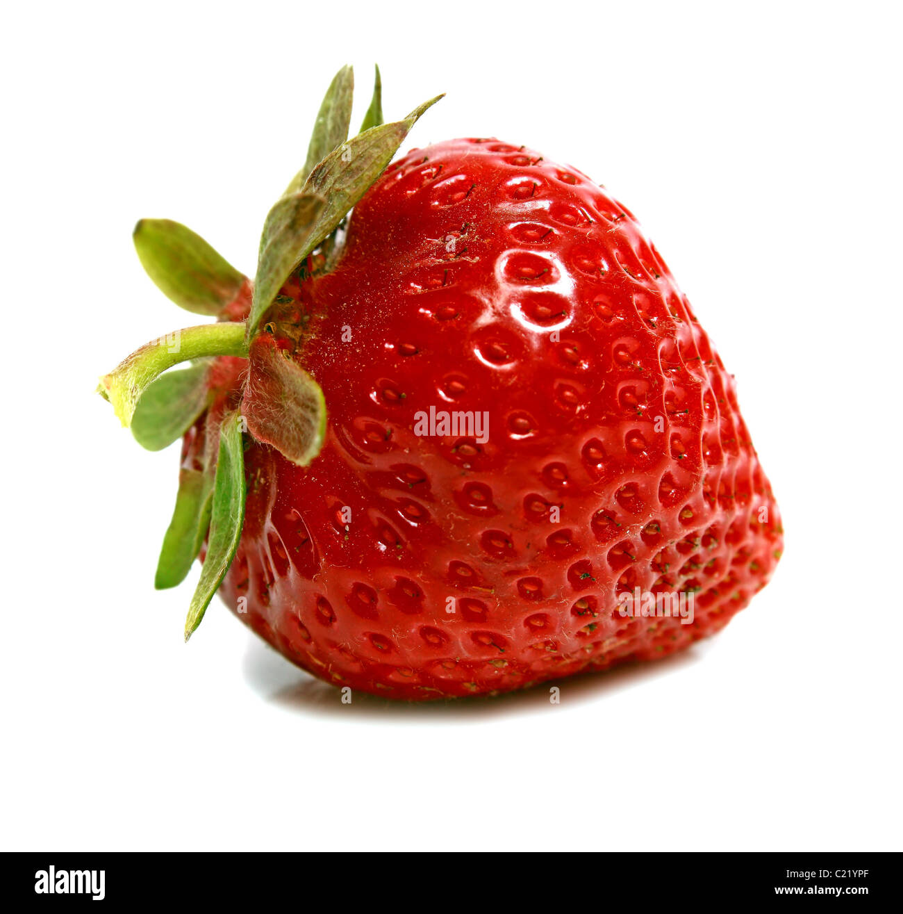 strawberry ripe isolated on white background Stock Photo - Alamy