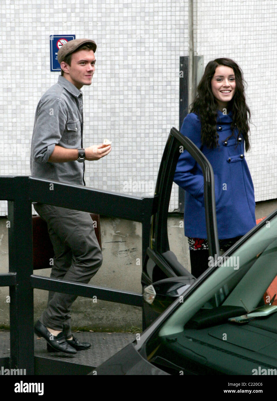 X Factor Finalists - Rikki Loney, Lucie Jones arrive for rehearsals at ...