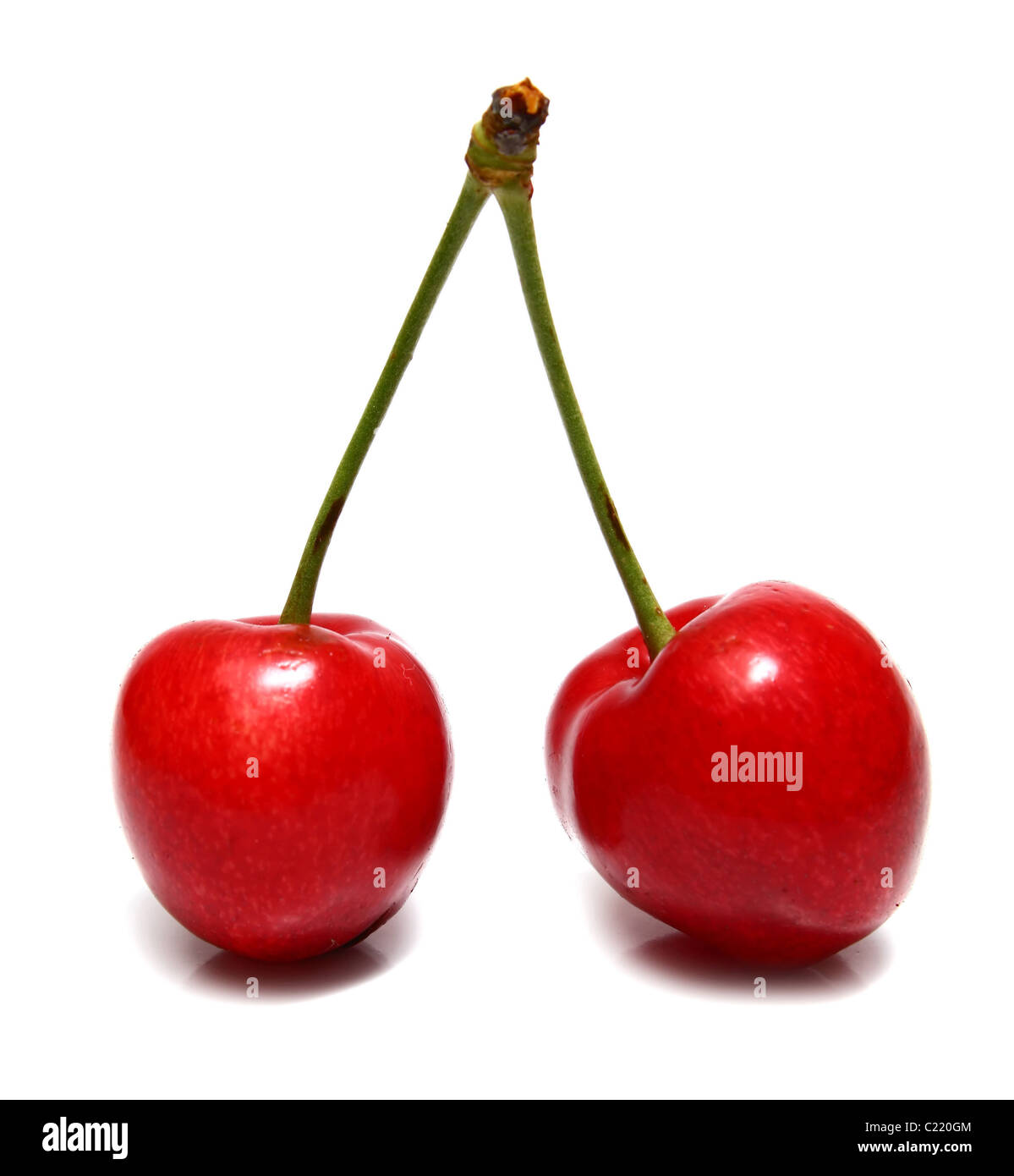 two sherry isolated on white background Stock Photo - Alamy