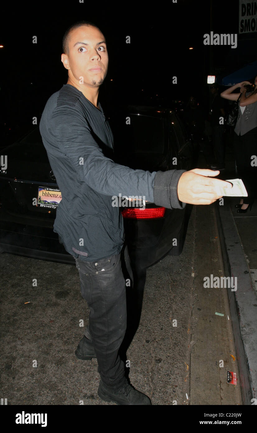 Evan Ross at Coco Deville Club in West Hollywood. Los Angeles ...