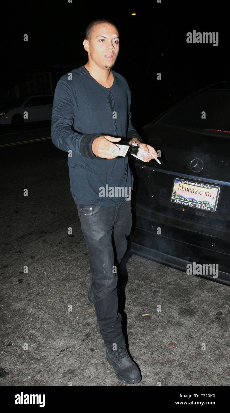 Evan Ross at Coco Deville Club in West Hollywood. Los Angeles ...