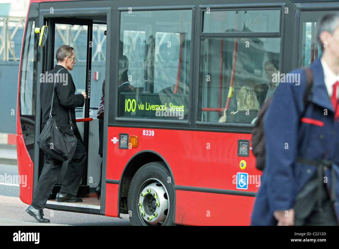 Single decker bus side hi-res stock photography and images - Alamy