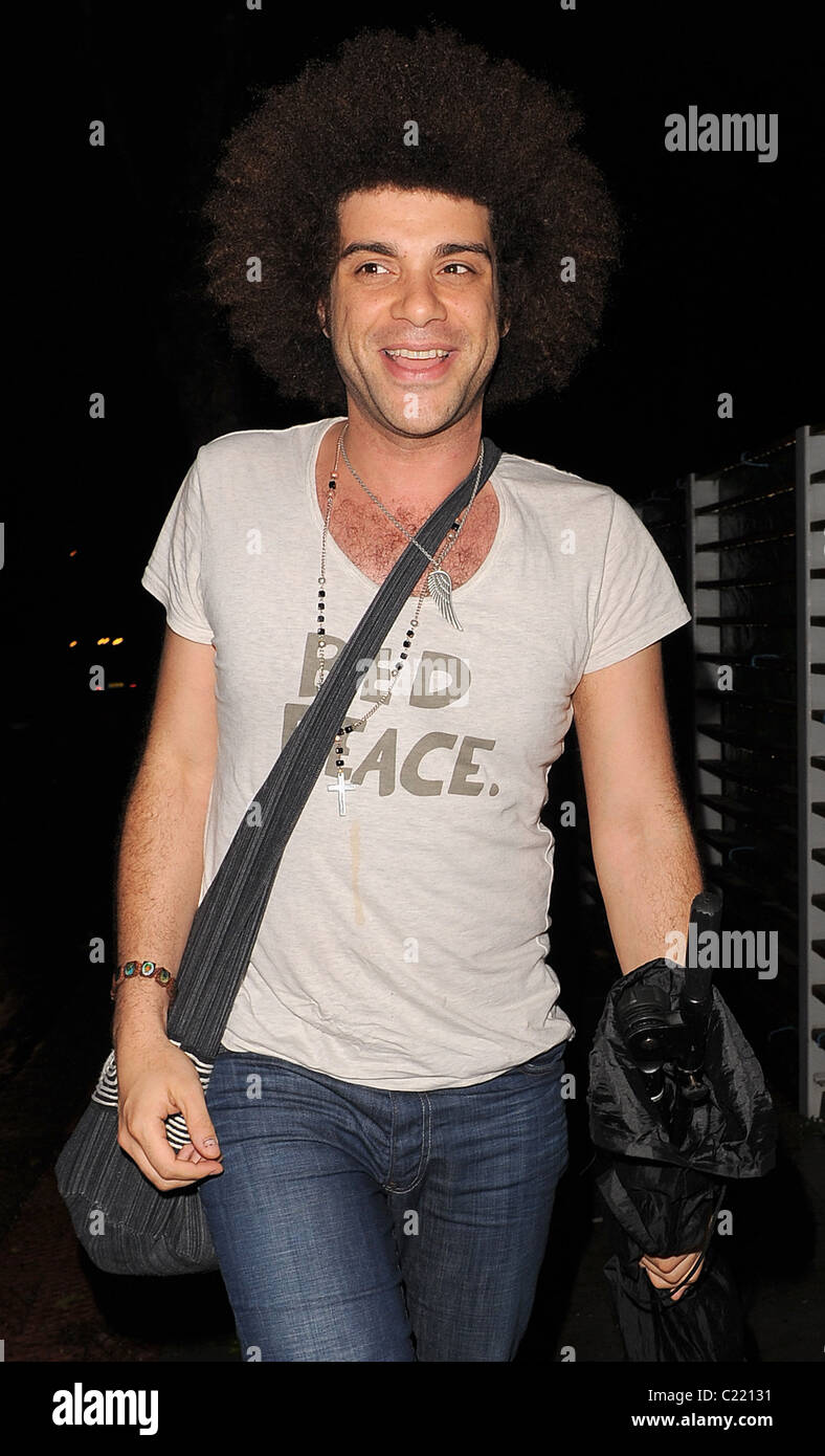 X Factor finalist Jamie Archer arriving back at The X Factor House ...