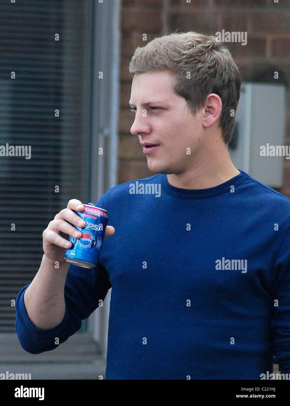 James Sutton cast of the soap 'Emmerdale' at the ITV studios. Leeds ...