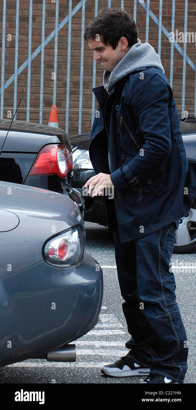 Alex Carter cast of the soap 'Emmerdale' at the ITV studios. Leeds ...