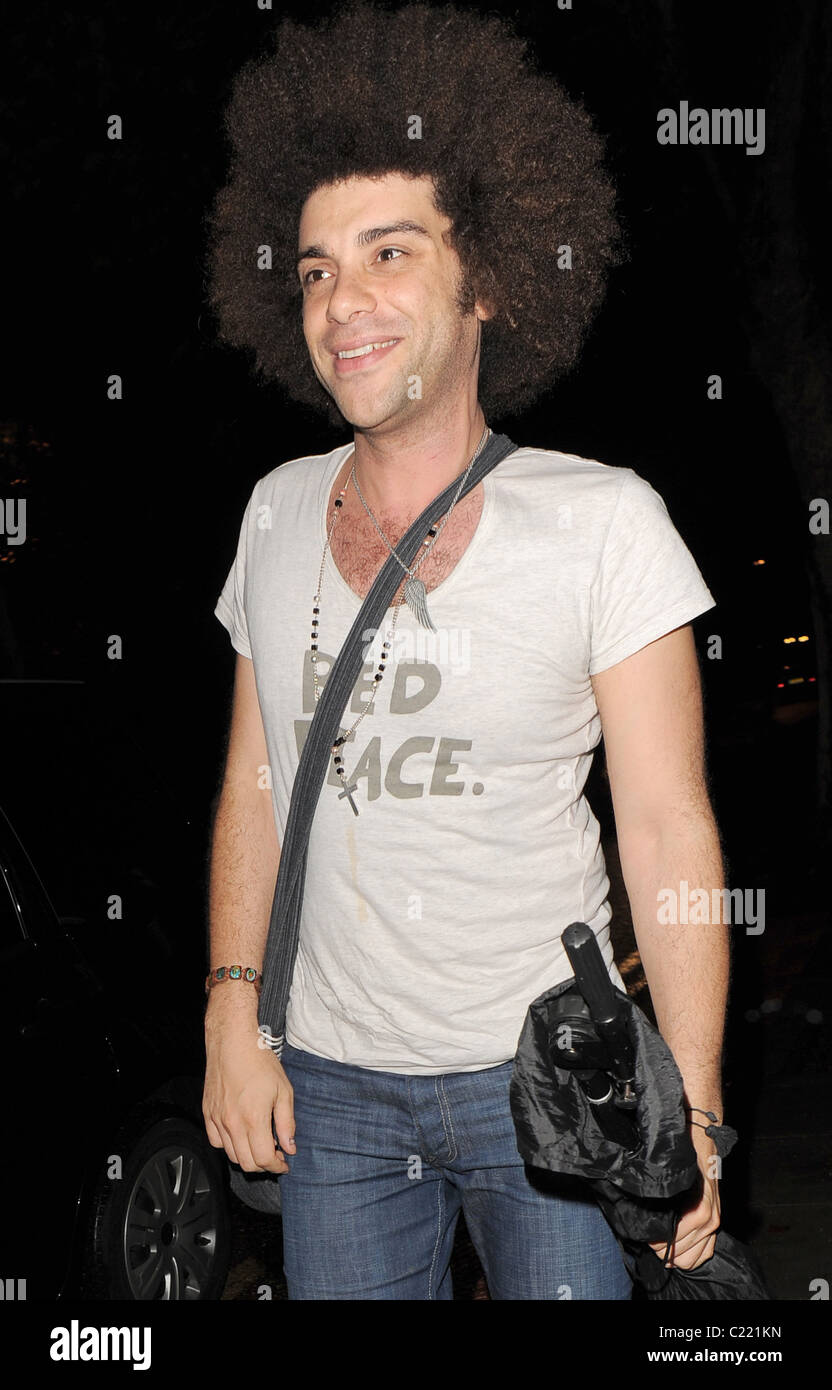 X Factor finalist Jamie Archer arriving back at The X Factor House ...