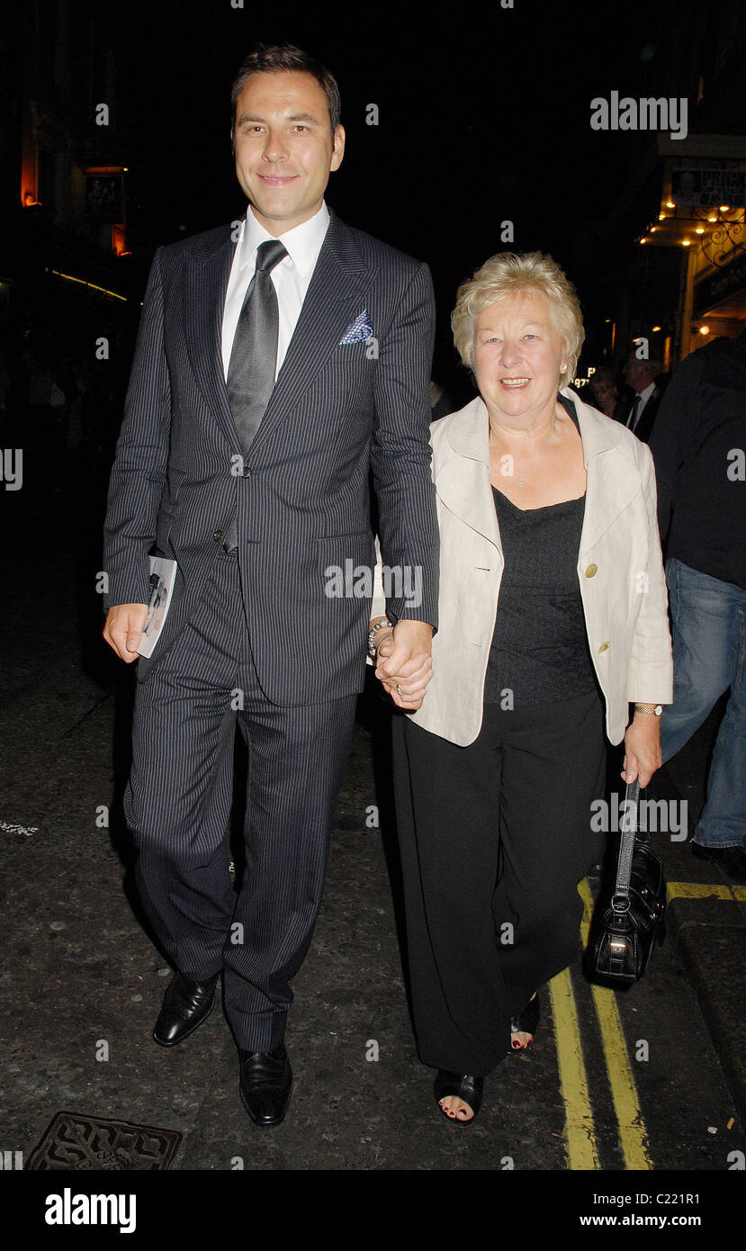 David Walliams and his mother Kathleen Williams, attend the press night ...