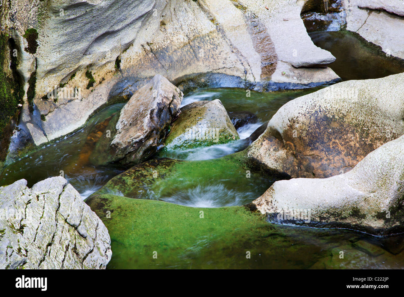 Stean Beck How Stean Gorge Nidderdale Yorkshire England Stock Photo - Alamy