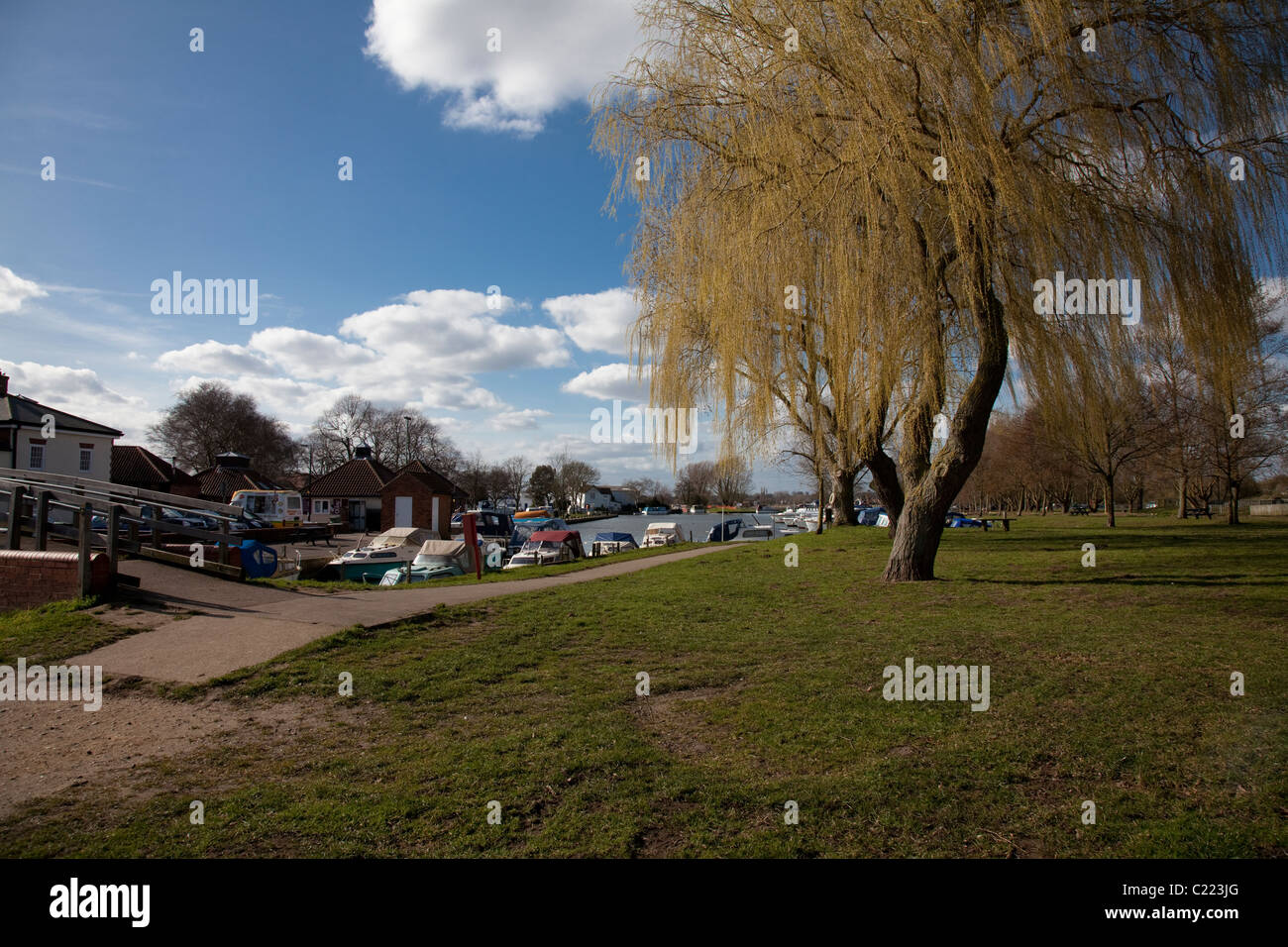 Beccles Quay Suffolk Stock Photo - Alamy