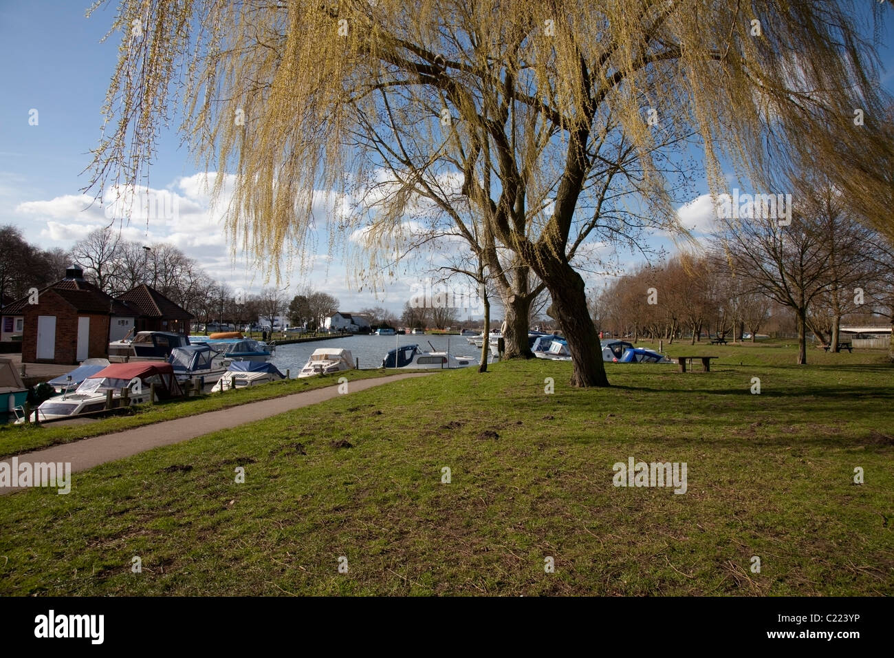 Beccles Quay Suffolk Stock Photo - Alamy