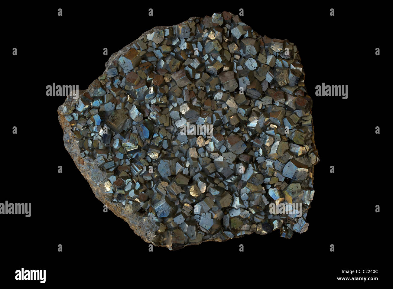 Pyrite (FeS2) (Iron sulfide) Popularly known as "fool's gold ...