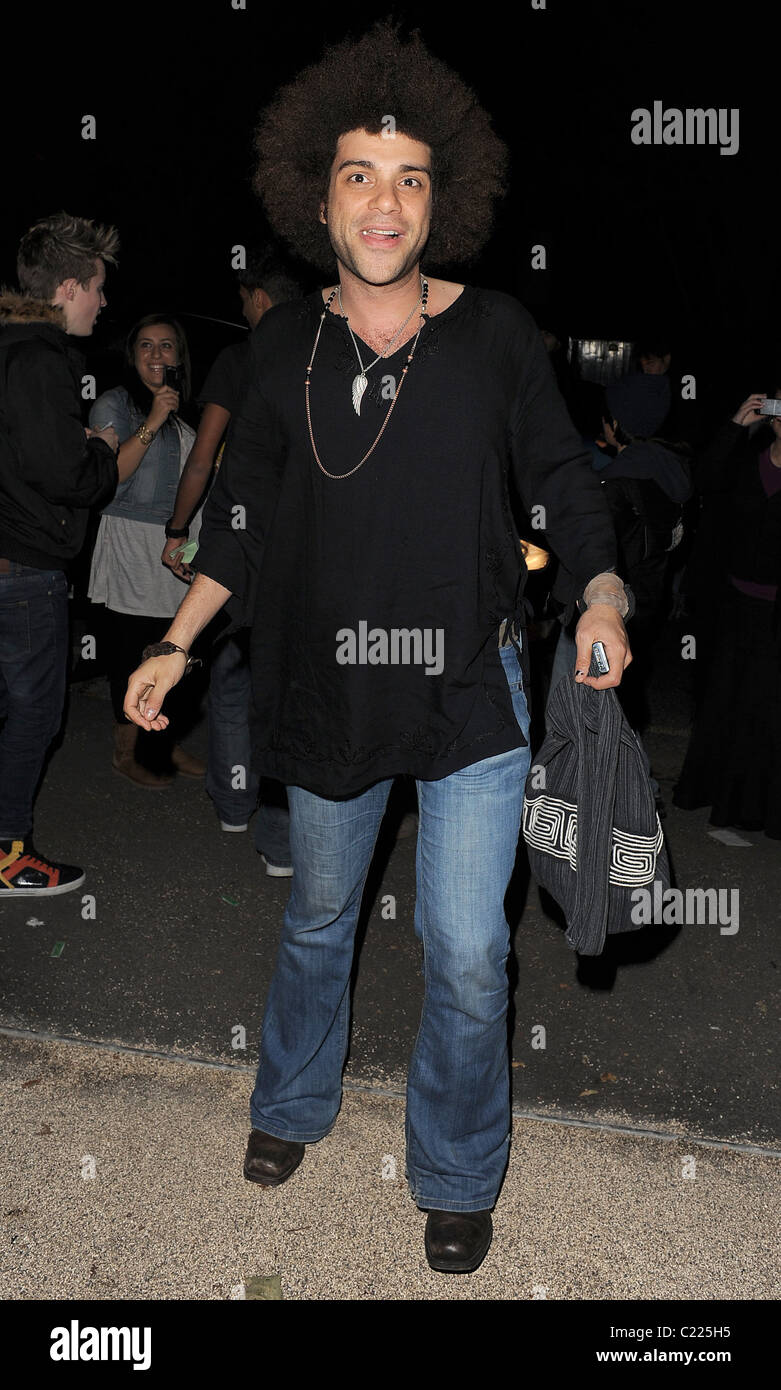 X Factor finalist Jamie Archer arrives back at The X Factor House after ...