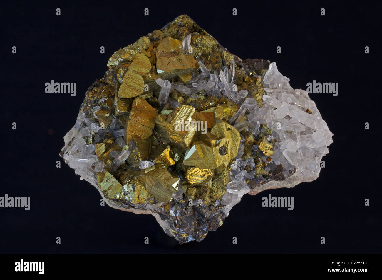 Chalcopyrite (CuFeS2) (Golden) - Peru - The major ore of copper ...