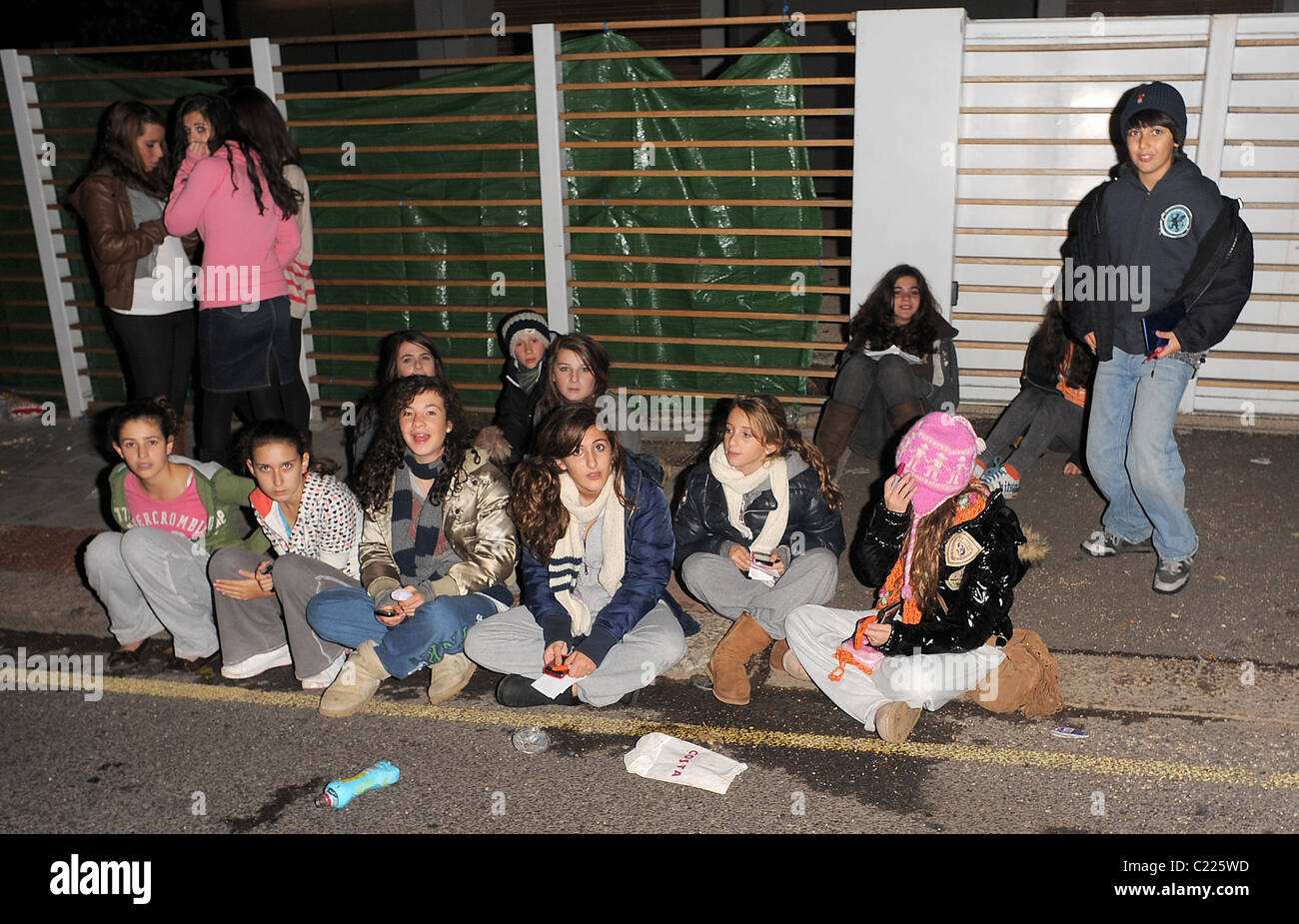 Scenes of chaos outside The X Factor House, which has become decidedly ...