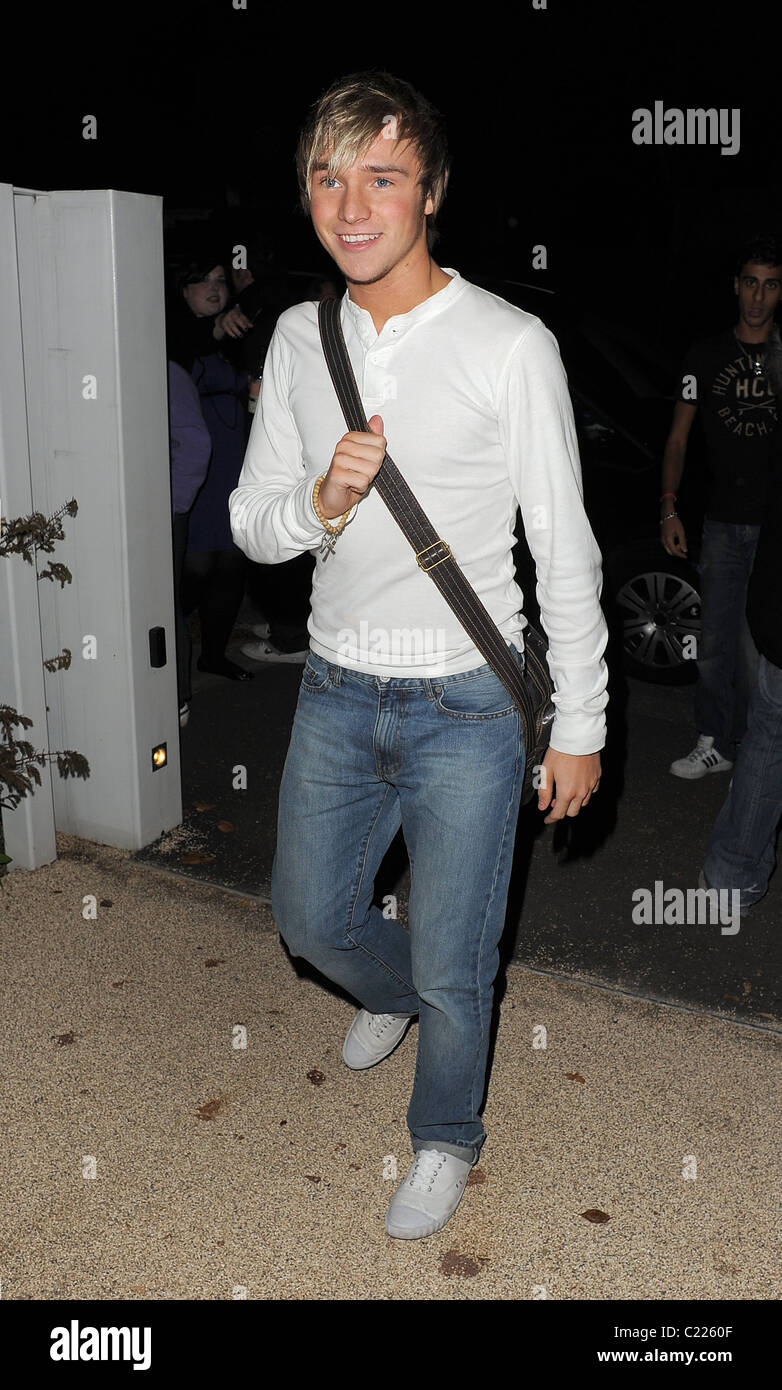 X Factor finalist Lloyd Daniels arrives back at The X Factor House ...