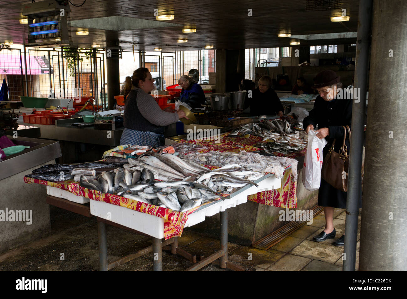 Street fish market in Porto Stock Photo - Alamy