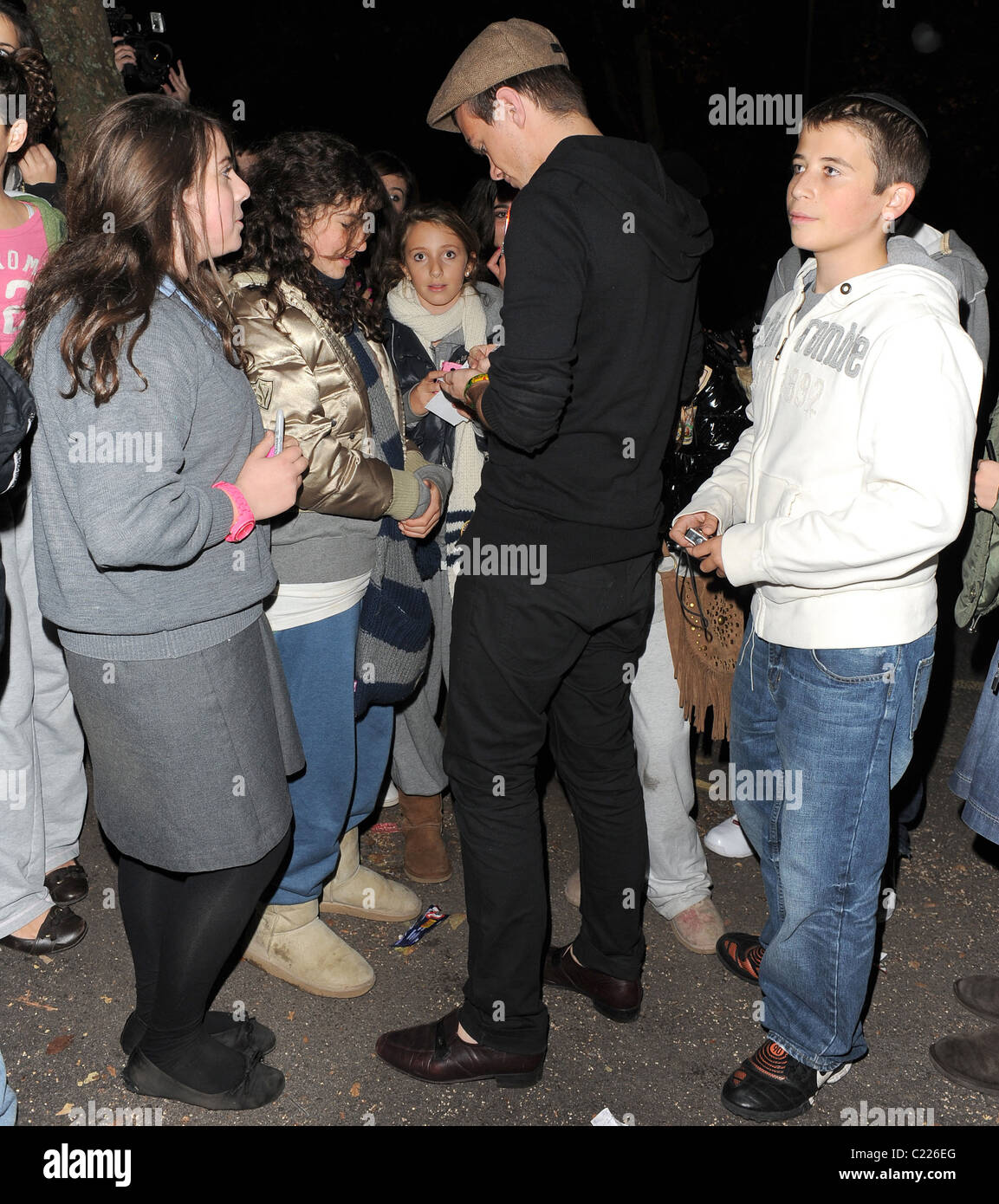 X Factor finalist Rikki Loney arrives back at The X Factor House after ...
