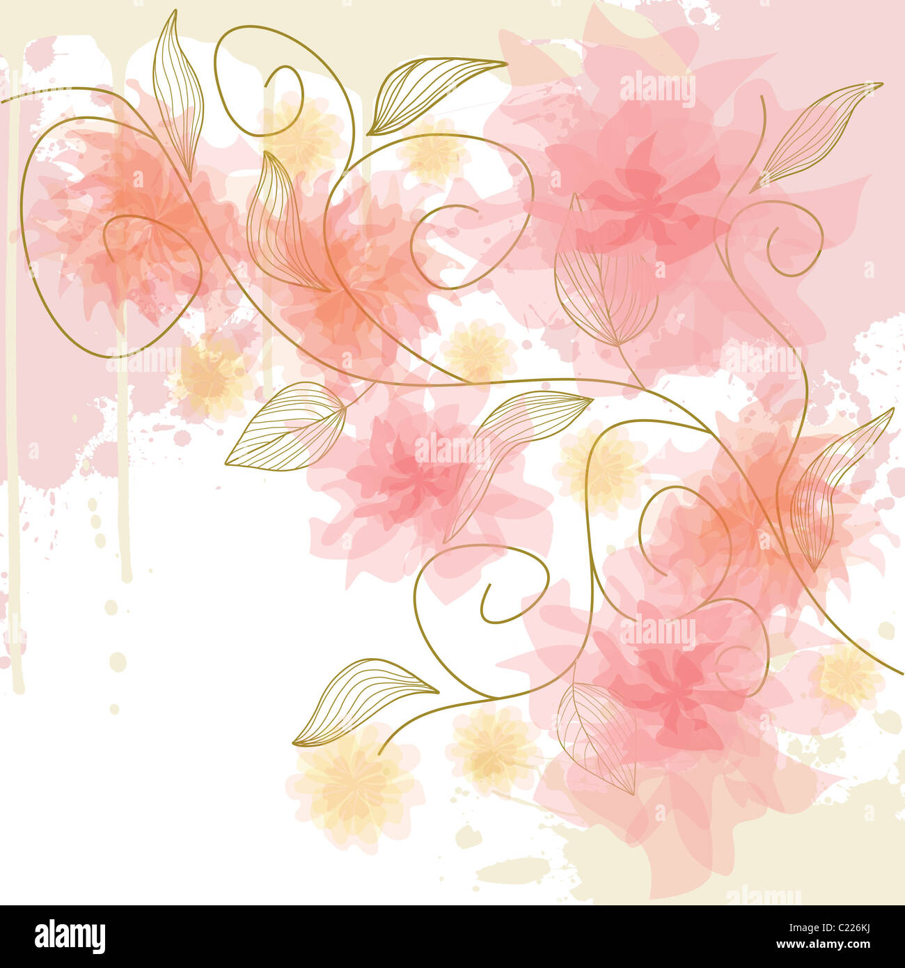 Delicate flower background Stock Photo - Alamy