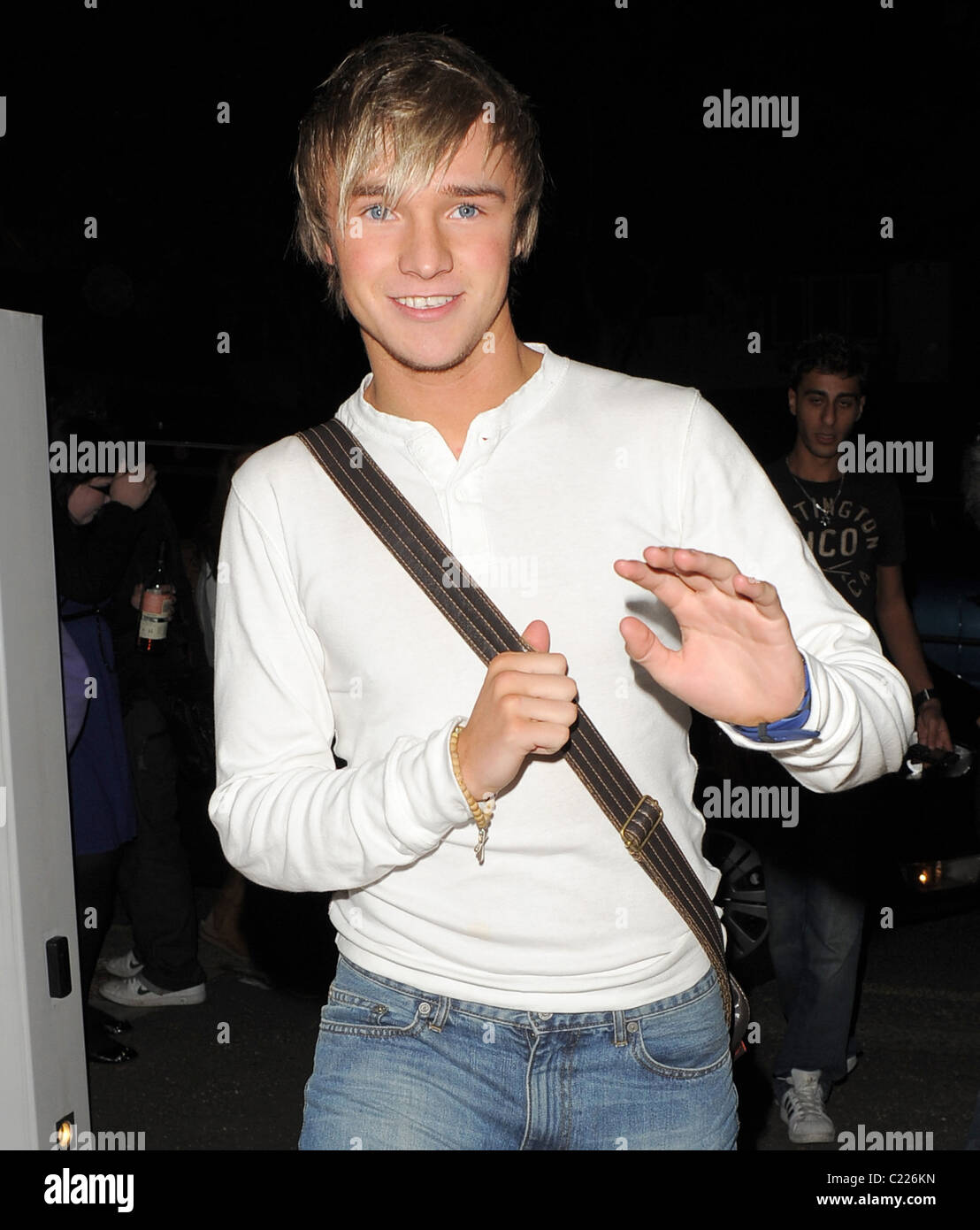 X Factor finalist Lloyd Daniels arrives back at The X Factor House ...